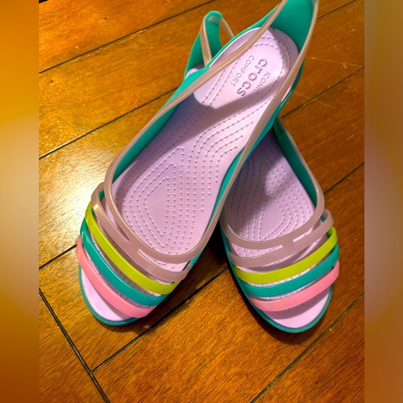 CROCS | Shoes | Crocs Isabella Huarache Iconic Slip On Sandals Jelly ...